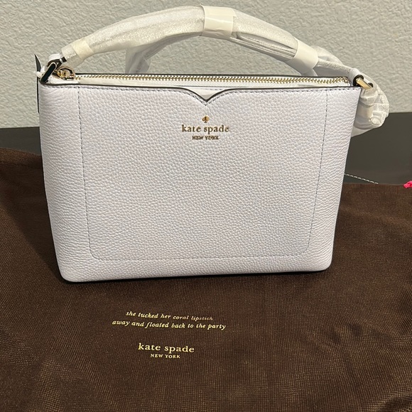 kate spade | Bags | Kate Spade White Pebbled Leather Cross Body Nwt ...